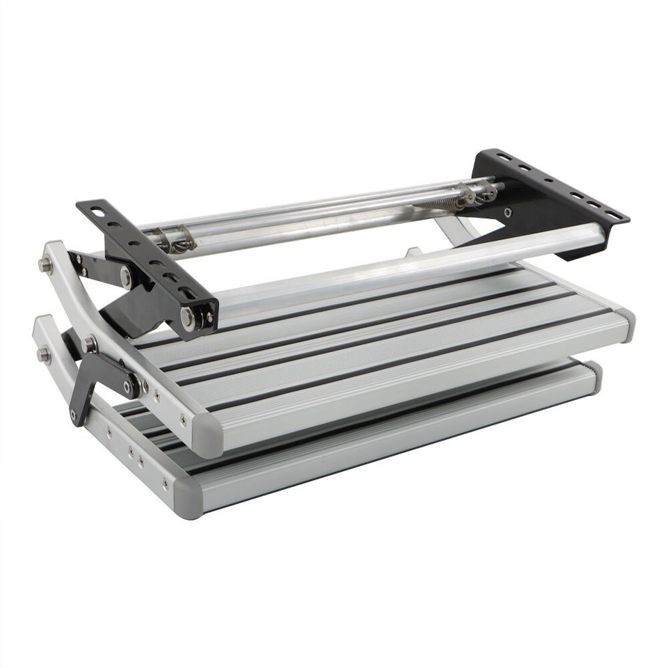 Aluminium Manual Pull Out Retractable Two Step RV Camper Platform Steps ...