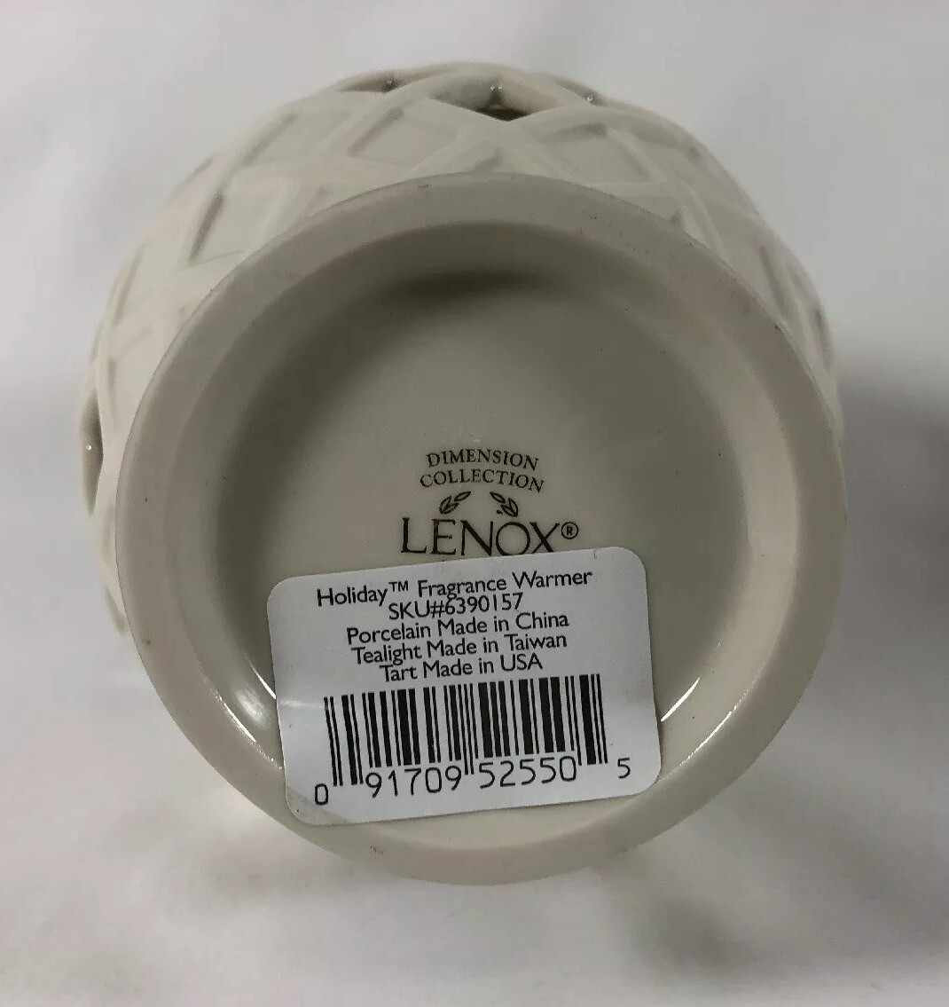 LENOX DIMENSION COLLECTION HOLIDAY FRAGRANCE WARMER CANDLE HOLDER | eBay