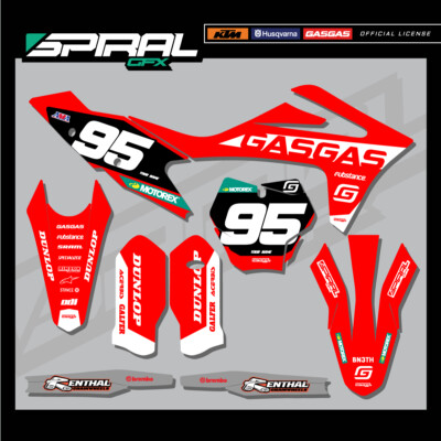 Custom MX Graphics Kit GAS GAS MC 125 250 350 450 GASGAS OEM 2021 2022 ...