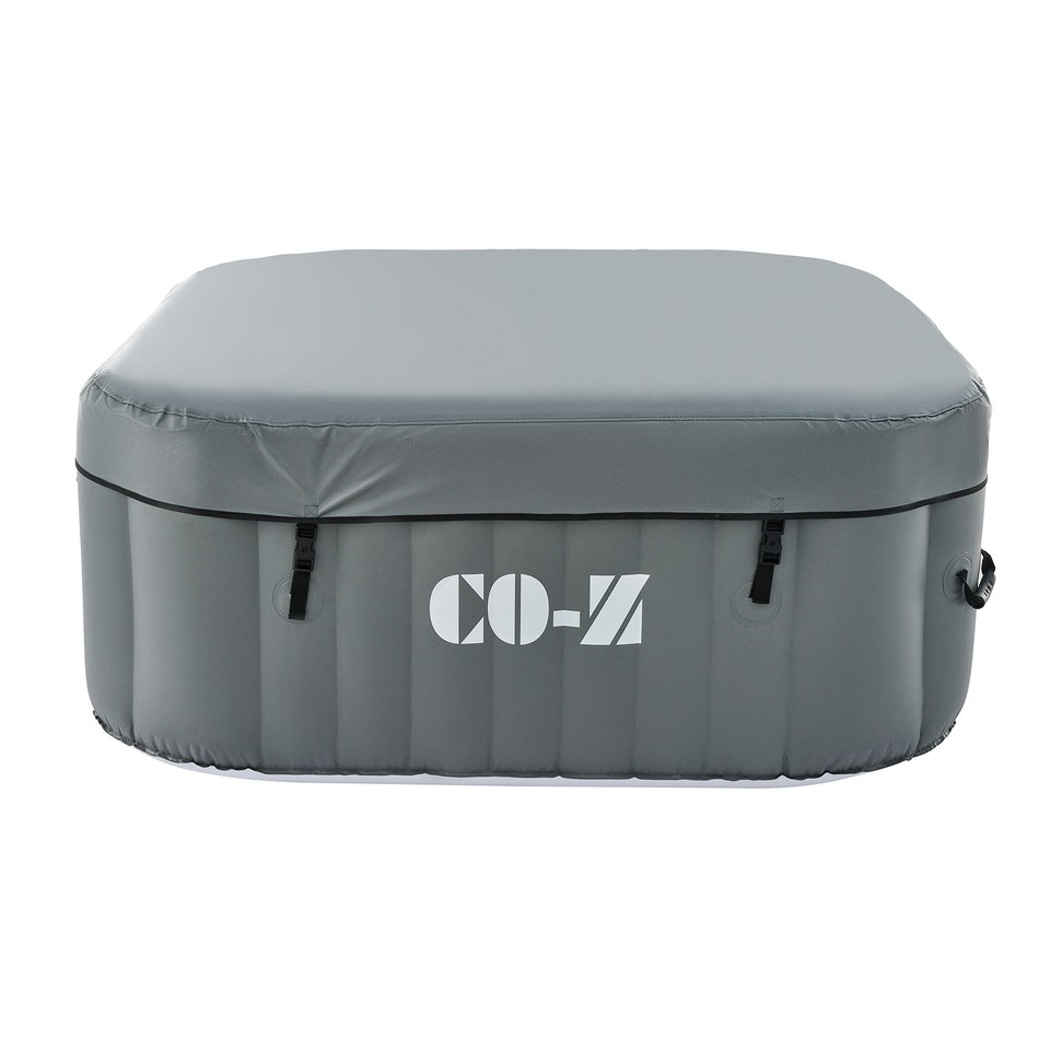 CO-Z 4 Person Inflatable Spa Tub Portable Outdoor Hot Tub Pool w 120 ...