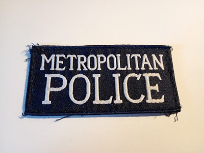 Patch Police Métropolitan Police Angleterre .10 cm de long. | eBay