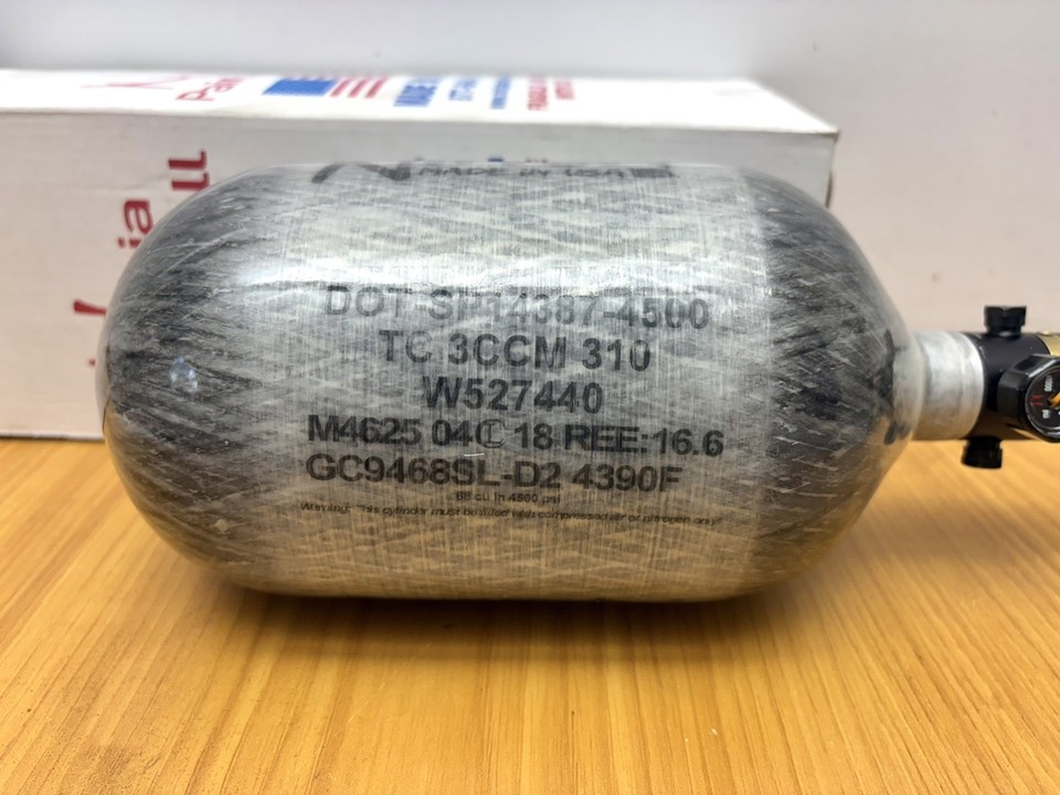 Ninja Pro V2 Paintball Carbon Fiber Air Tank 68/4500 Grey | eBay