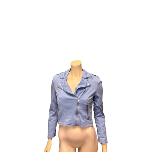 Color Me Courtney Dennis Cotton Blend Lightweight Moto Biker Jacket in ...