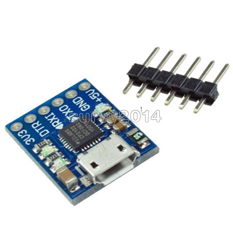 MICRO USB to UART TTL Module 6Pin Serial Converter CP2102 STC Replace ...