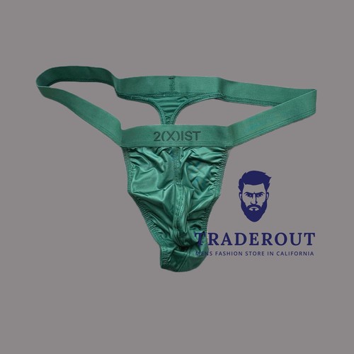 2(X)ist 2xist men Hunter Green Sliq classic Thong underwear size S M XL ...