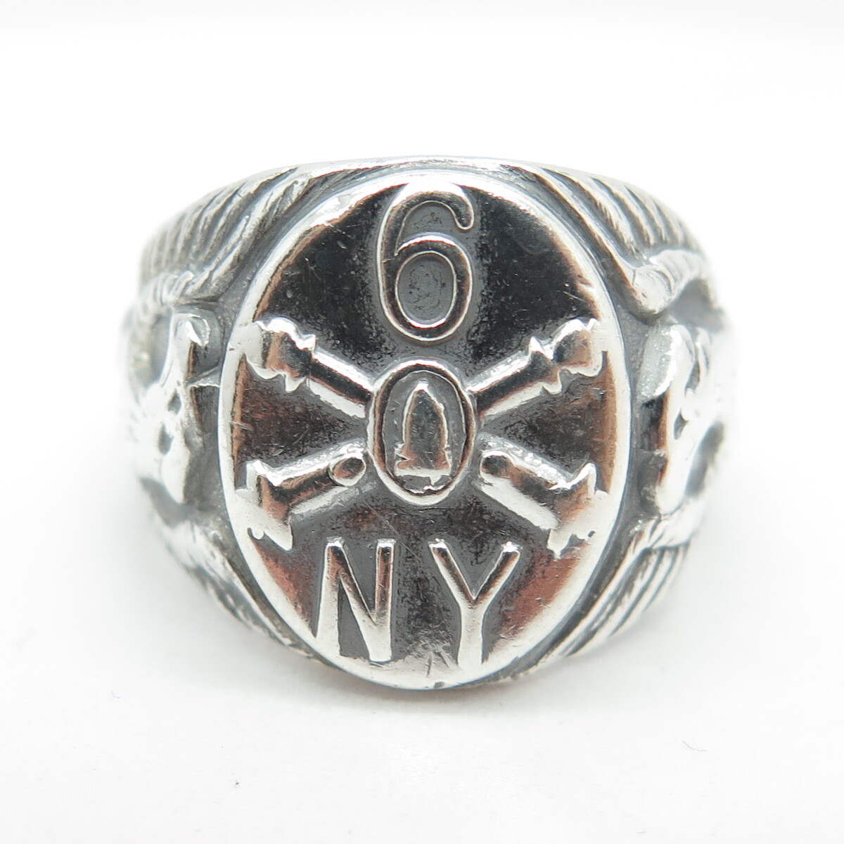 925 Sterling Silver Antique WWII US Army Recruiting Command Ring Size 7 ...