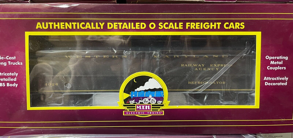 MTH PREMIER 20-94269 WESTERN MARYLAND WMD R50B EXPRESS REEFER CAR O ...