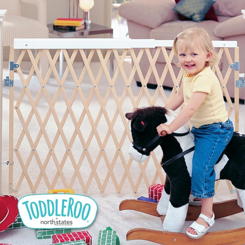 Expandable Swing Wood Gate: Extra Wide Baby Gate Fits 24" - 60" Wide ...