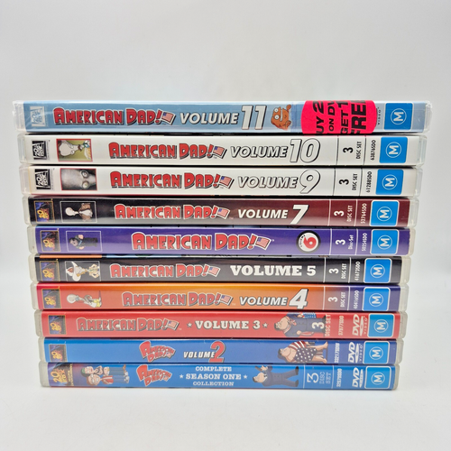 American Dad! Season 1 2 3 4 5 6 7 9 10 11 DVD Set PAL Region 4 ...