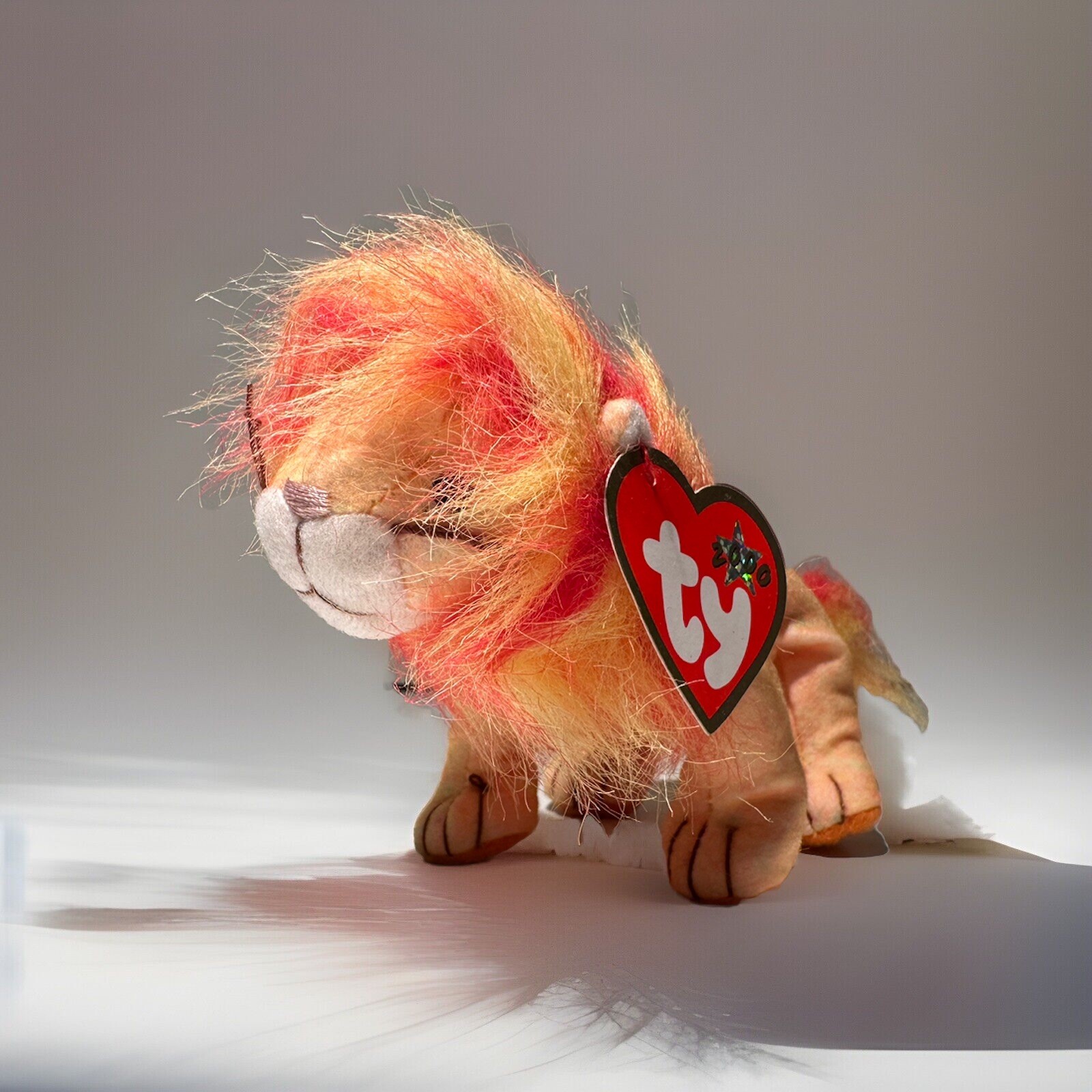 Ty Beanie Baby Bushy the Lion New with Tags Plush Colorful Mane 2000 | eBay