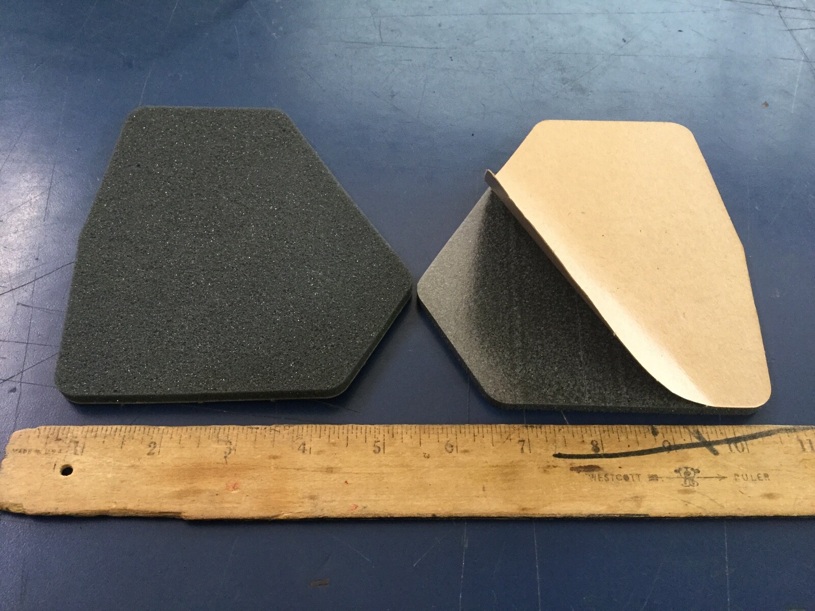 Universal adhesive backed foam pads 1/4" X 5 X 5 (2) Cut to desired ...