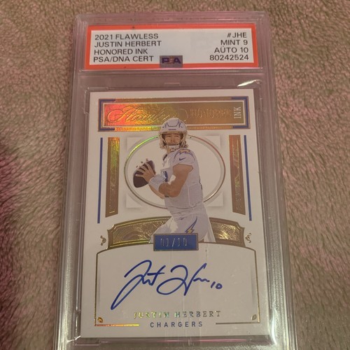2021 flawless justin herbert Honored INK | eBay