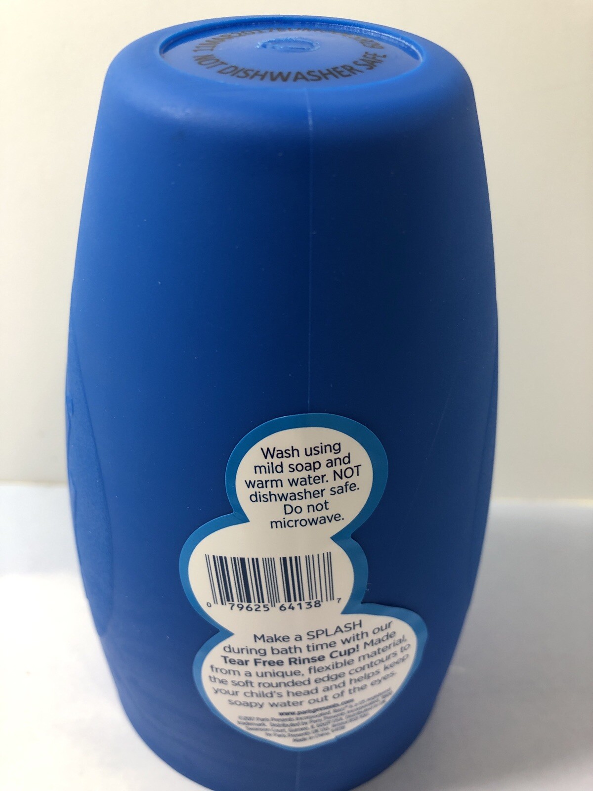 3 X Razz Tear Rinse Cup Set 2 Blue & 1 Purple Baby Bath Tub Time BPA ...