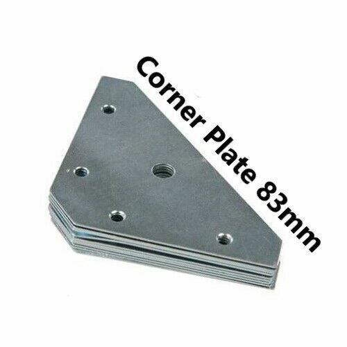 10x Flat Metal Mending Fixing Repair Corner Reinforcing T Plates ...