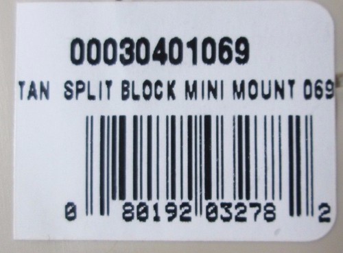 Mid-America Plastic Split Block Mini Mount Color No. 069 Tan | eBay