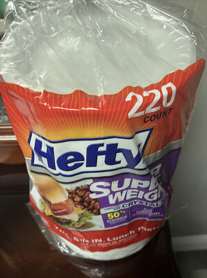 Hefty Super Weight 8 7/8 in Foam Plate, 220-count | eBay