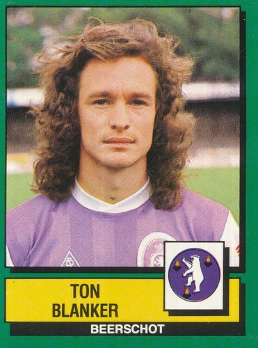 052 TON BLANKER # NETHERLANDS K.BEERSCHOT VAV STICKER FOOTBALL 89 ...