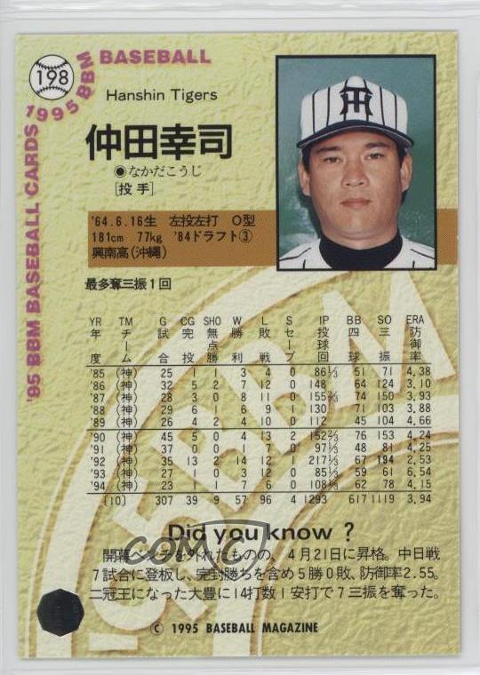 1995 BBM Gold Facsimile Signature Koji Nakada #198 | eBay