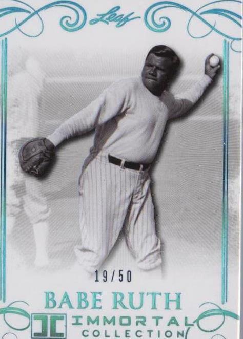 2017 Leaf Babe Ruth Immortal Collection - Babe Ruth #39 Blue Spectrum ...