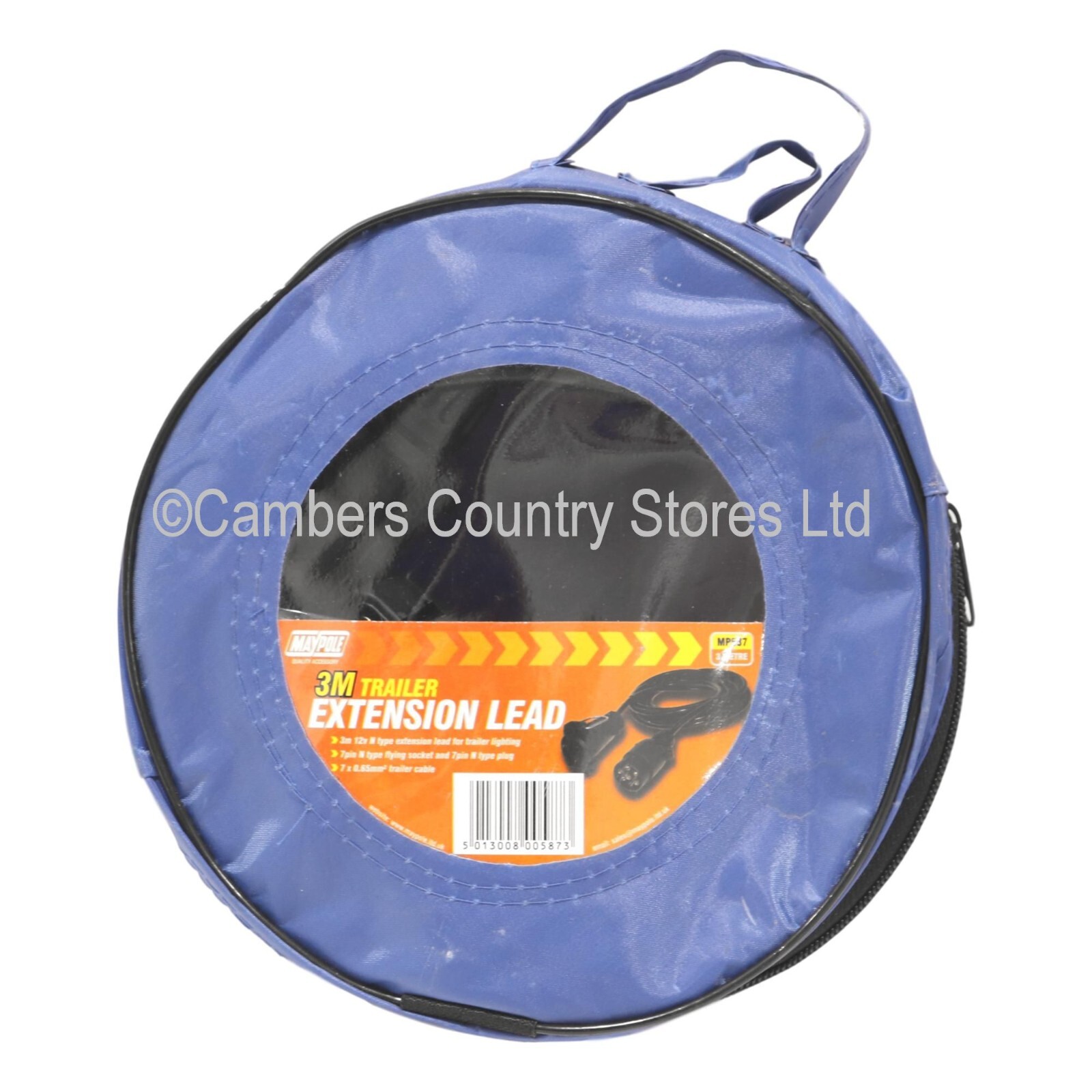 NEW Maypole Trailer Extension Lead 7 Pin Plug To 7 Pin Socket 3 Metre ...