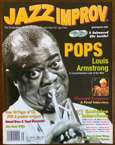 Jazz Improv (Volume 7, Number 1) Louis Armstrong Magazine w/ 2 CD’s | eBay