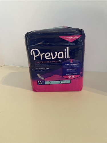 Prevail Daily Ultra Thin Pads Incontinence for Bladder Leaks 30ct New ...