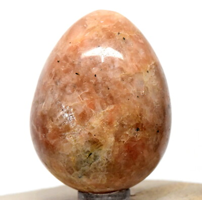 2.1" 135g Sunstone Egg Sparkling Orange Heliolite Feldspar Crystal Mineral India | eBay