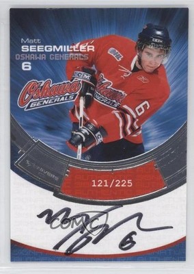 2006-07 Extreme Oshawa Generals Signatures /225 Matt Seegmiller #S17 ...