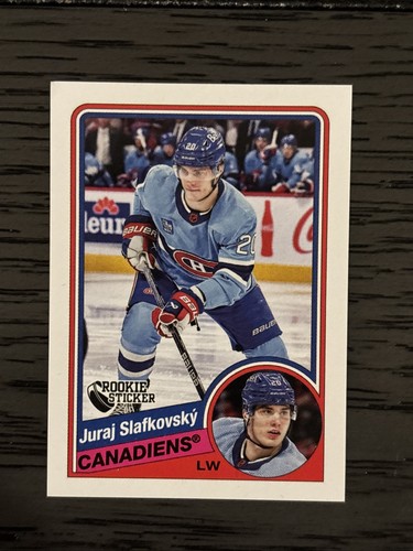 2023-24 Topps NHL Stickers Retro Rookie Juraj Slafkovsky #613 | eBay