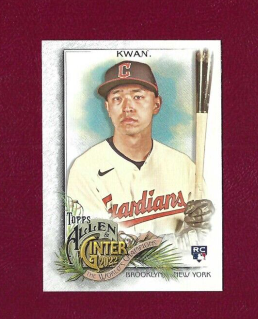 2022 Topps Allen & Ginter # 245 Steven Kwan Baseball Card Cleveland ...