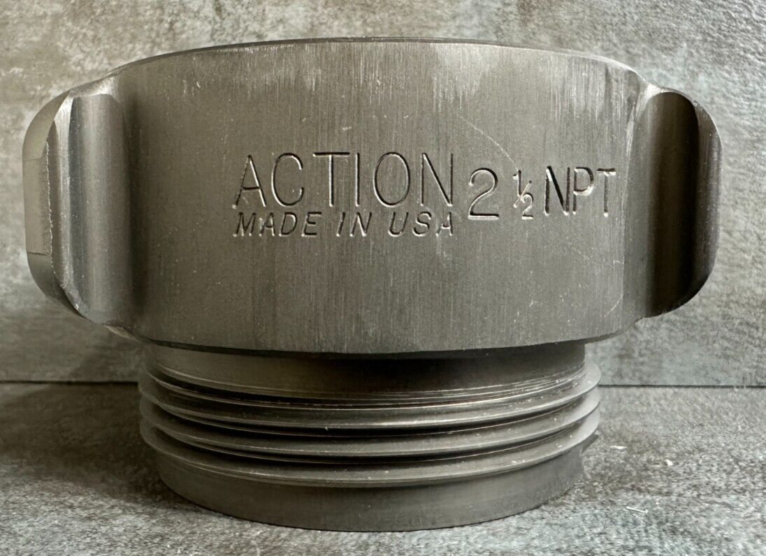 Aluminum Fire Hose Thread Adapter, 3" M.NST(NH) x 2.5" F.NPT Rocker Lug ...