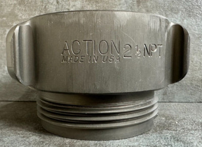 Aluminum Fire Hose Thread Adapter, 3" M.NST(NH) x 2.5" F.NPT Rocker Lug ...