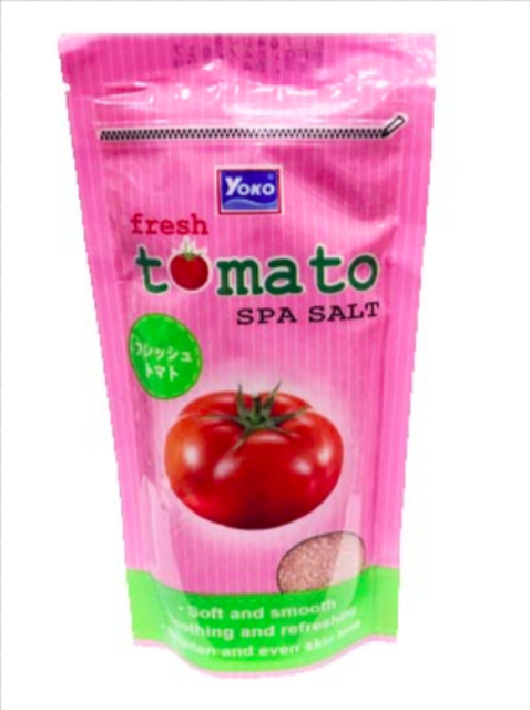 Yoko Fresh Tomato Spa Salt Soothing Refreshing Brighten Body Scrub 300g ...