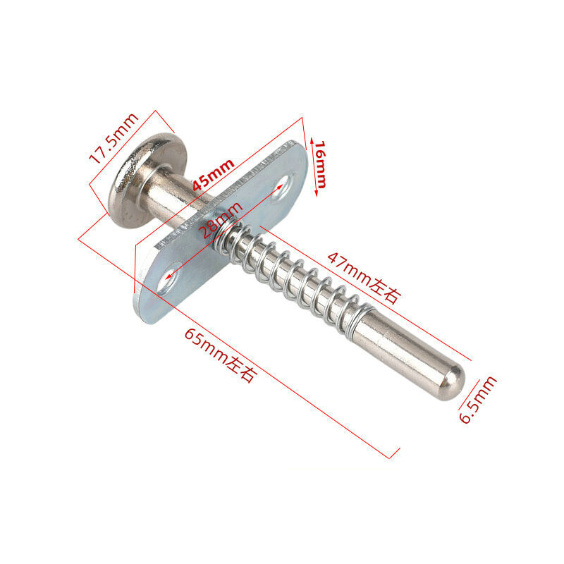 2pcs Plunger Latches Spring-Loaded Door Lift Adjustment Rod Latch Door ...