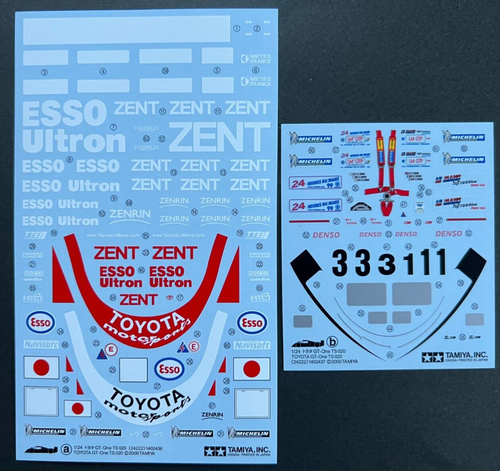 Tamiya's Decals for 1/24TOYOTA GT-One TS020.Item24222 from Japan | eBay