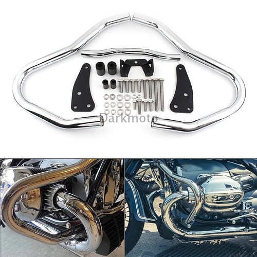 Chrome Motorcycle Engine Guard Crash Bar Bumper Tank Protector For BMW ...