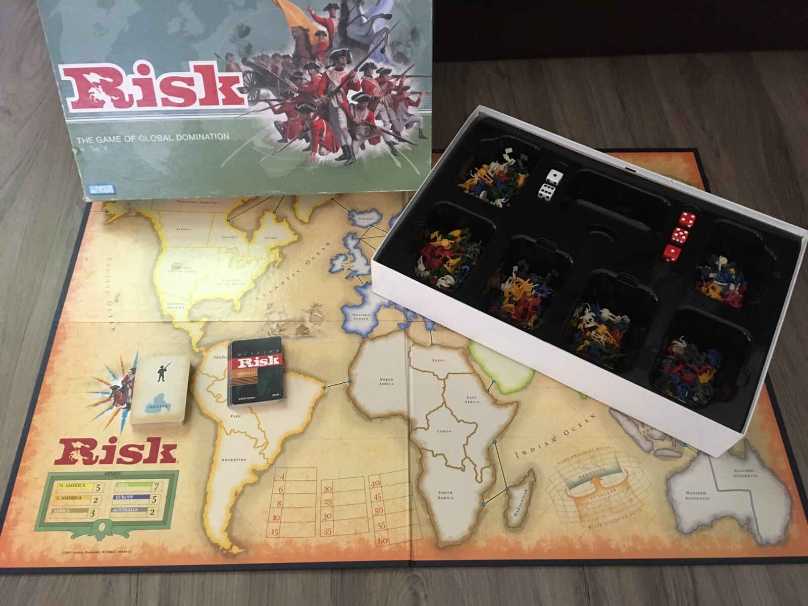 RISK The Game of Global Domination Board Game Hasbro 2003 | eBay
