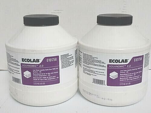 Ecolab Aquanomic 2.0 Low Temp Laundry Solid Sour Iron Control 6lb ...