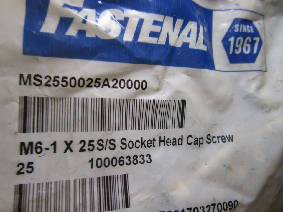 (25) M6-1.00 x 25MM Metric Socket Head Cap Screws Stainless Steel | eBay