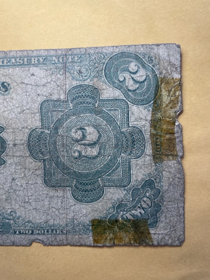 US Currency 1891 $2 Treasury Note Red Seal “McPherson” 7.5x3 | eBay
