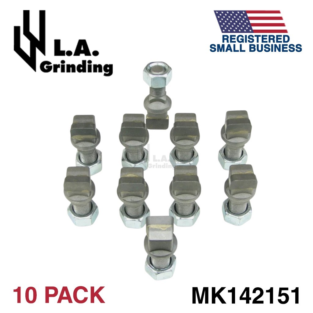 CARLTON /SANDVIK / WOODS / RAZOR / SHORT STUMP GRINDER TEETH WITH NUT ...