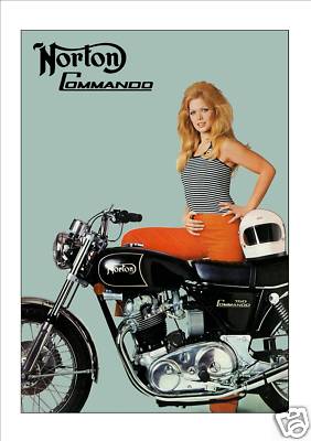 NORTON Poster 750 Commando Suitable to Frame 5 of 10 | eBay
