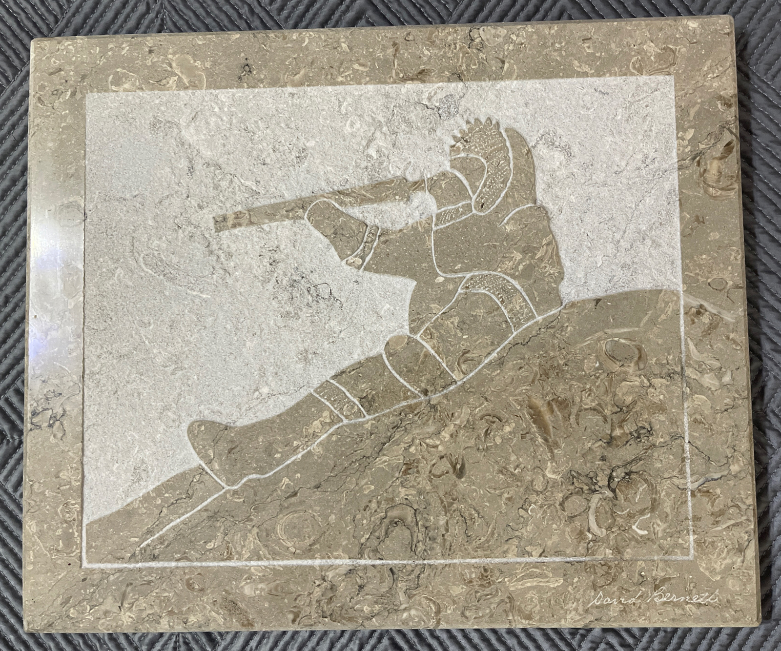 David Bernett “Polar Bear Hunter” Marble Sculpture 10” X 12” | eBay