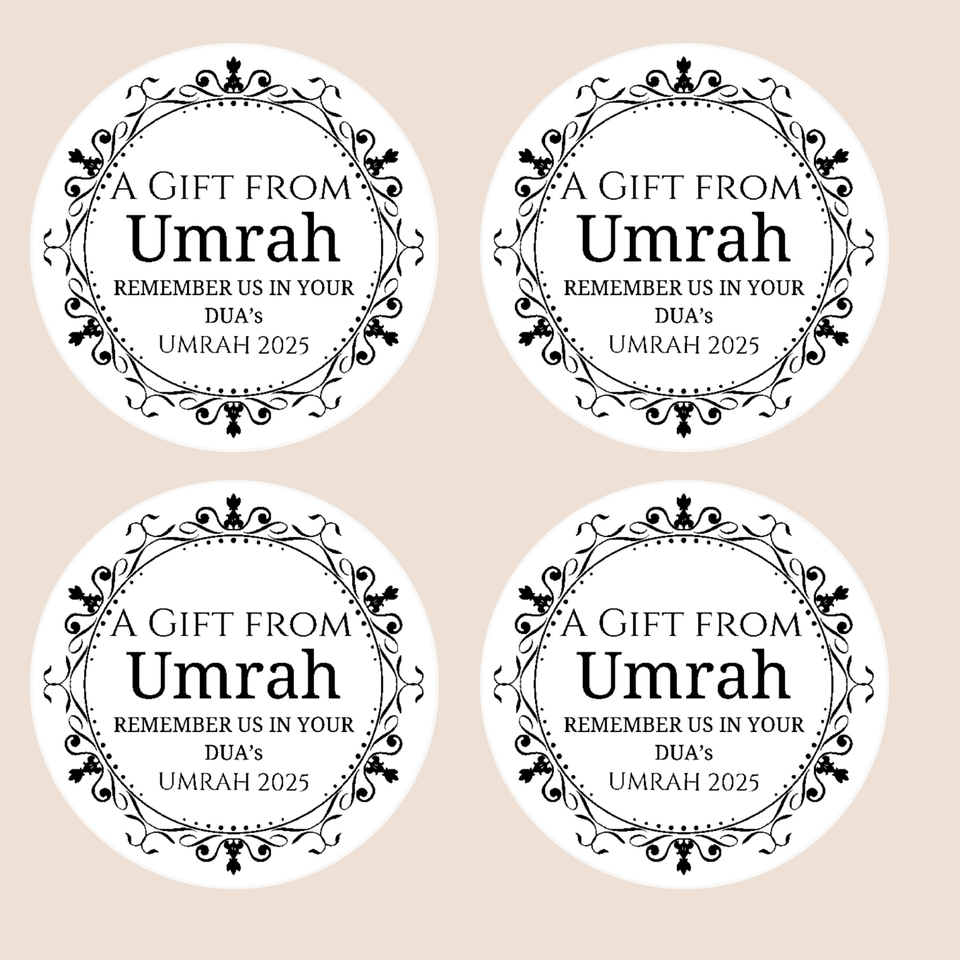 Umrah Mubarak Labels | Personalized Islamic Gift Tags | Perfect for ...