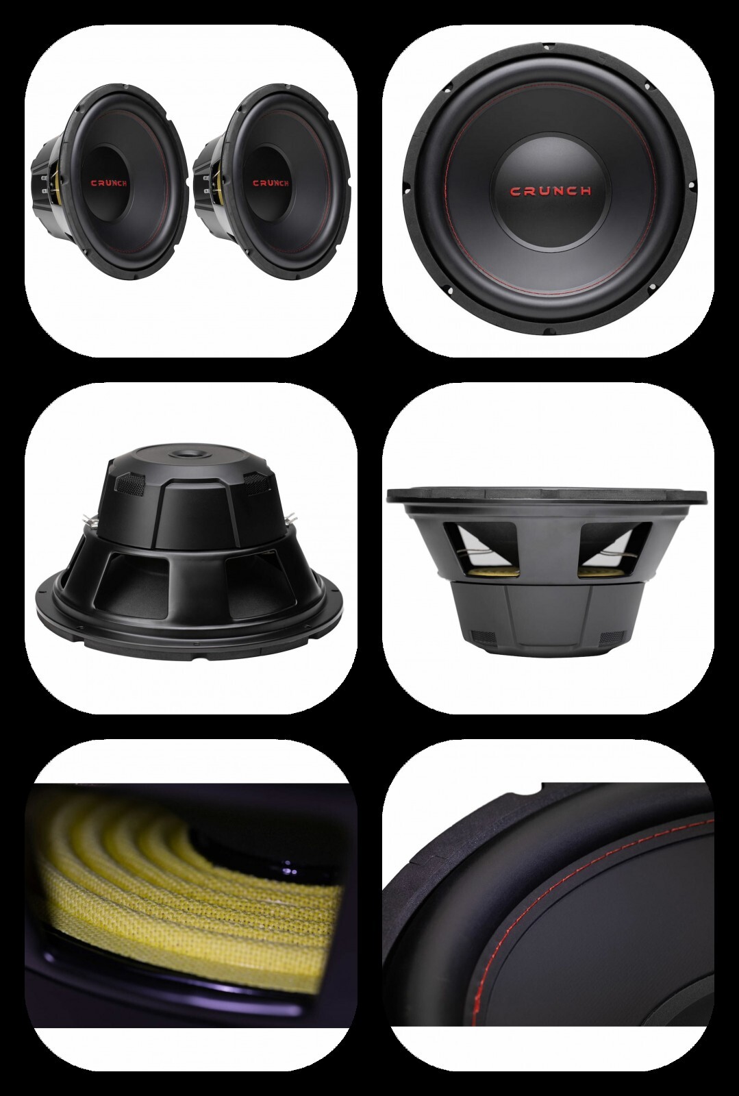 Crunch CRW12D4 12" Car Subwoofer Speakers (2-Pack) for sale online | eBay