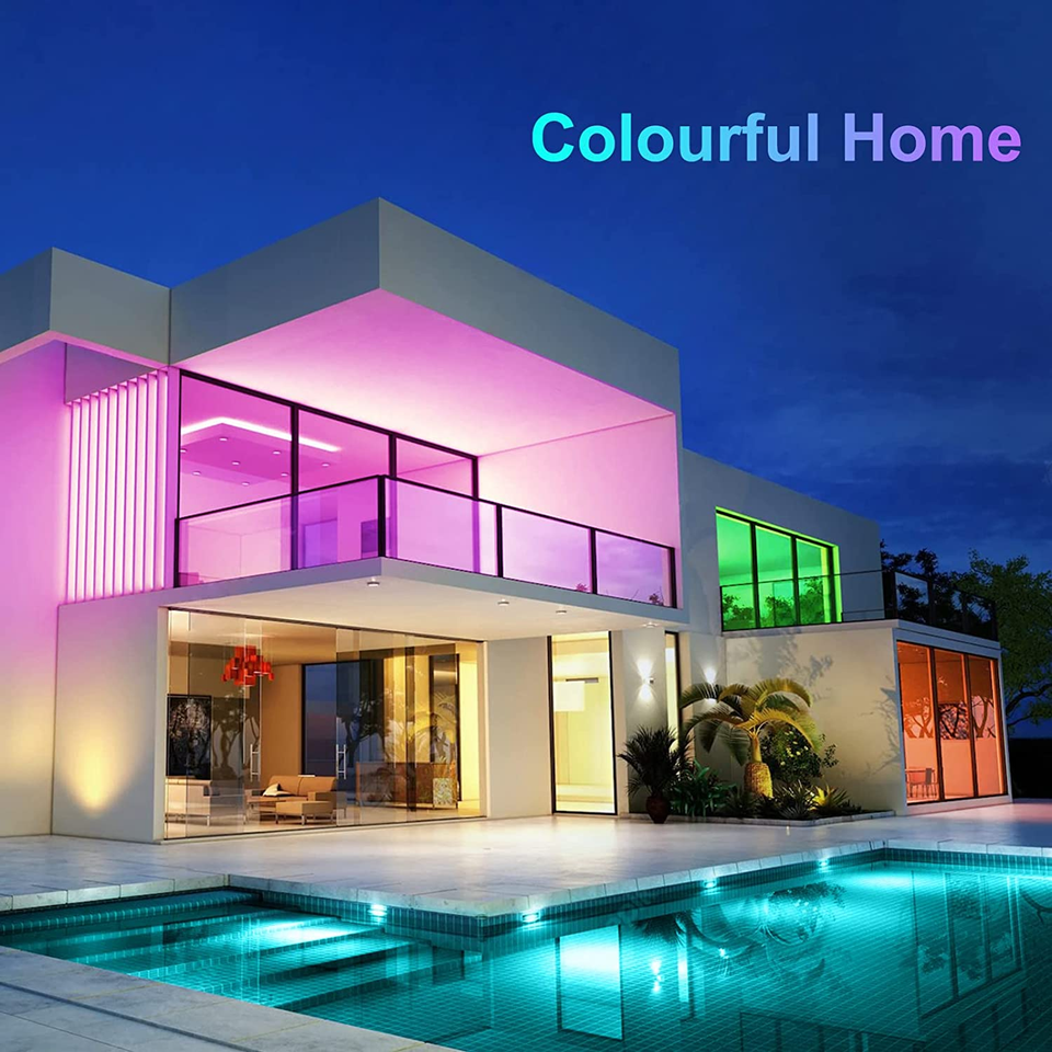 100 Ft LED Lights for Bedroom, Color Changing LED Strip Lights with 44 ...