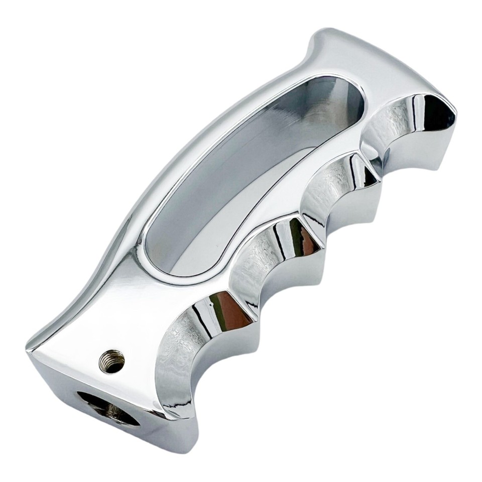 Chrome Pistol Grip Slot Shift Knob For Hot Rod Rat Rod Muscle Car ...