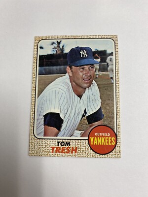 1968 Topps Baseball Tom Tresh New York Yankees Card #69 | eBay