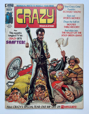 Crazy Magazine #4 1974 MARVEL Shaft PLOOG Gerber SEVERIN Trimpe MAD ...