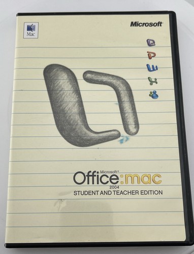 Microsoft Office Mac 2004 Student and Teacher Edition Software 3 keys w ...